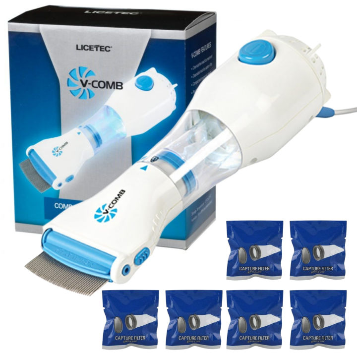 V-Comb Electronic Head Lice Removal Machine – Anti-Lice Vacuum Comb ...