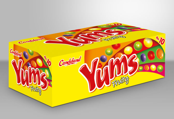 YUMS FRUITY RS.10 24 Pcs | Daraz.pk