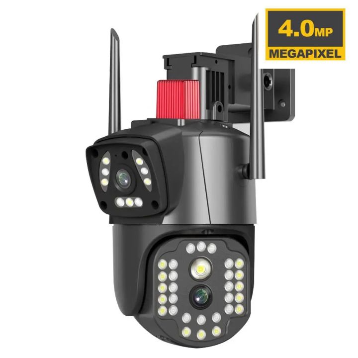 4MP V380 Dual Lens PTZ WIFI Security Camera Auto Tracking 2-way Audio ...