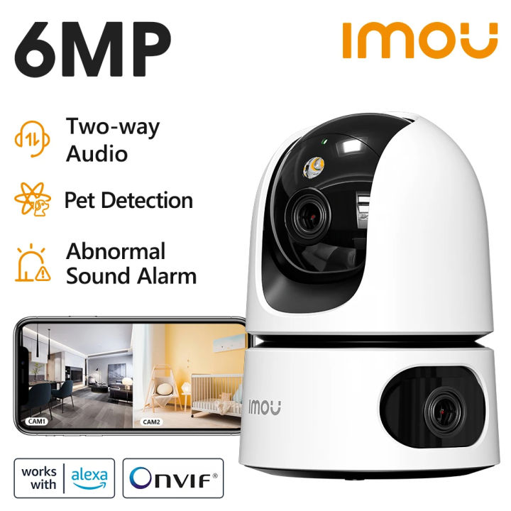 IMOU Ranger Dual Lens 6MP Baby Monitor Home WiFi 360 PT Camera Human ...