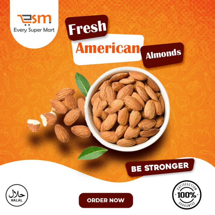 American Badam Giri 250gm Packets II Almonds Nuts - Fresh Quality and ...