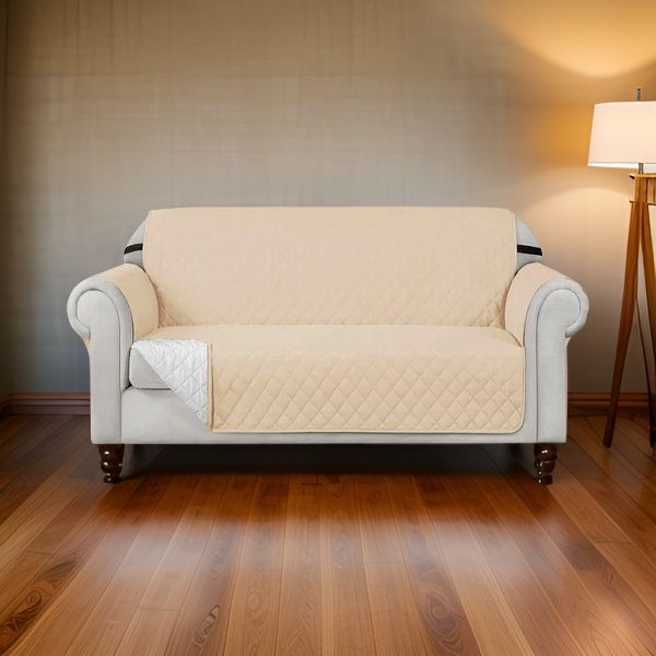 Sofa Cover Quilted Skin Yellow - 2116 - 1 Seater (For Single Seater ...