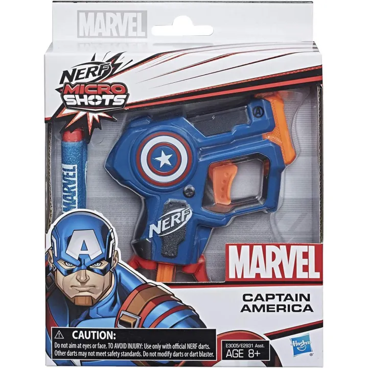 NERF: MICRO SHOTS: CAPTAIN AMERICA (E3005) | Daraz.pk
