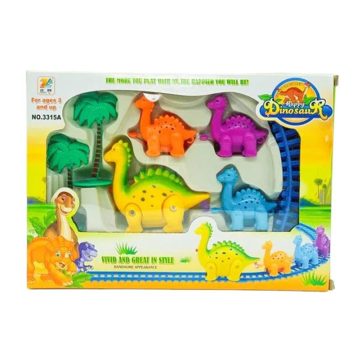Cute Dinosaur Train Toy – Electric Dino Train with Light & Sound | Fun ...