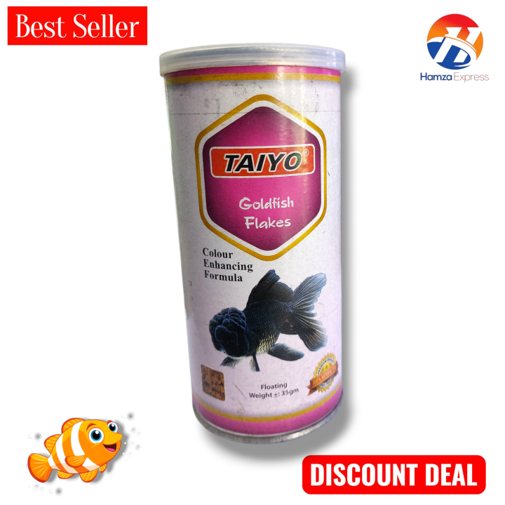 TAIYO Goldfish Flakes Fish Feed 35 Gram For Colour BY HAMZA EXPRESS ...