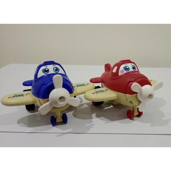 FRICTION TRANSFORMER ROBOT DEFORMATION TOY AIRPLANE | PARE OF 2 | MINI ...