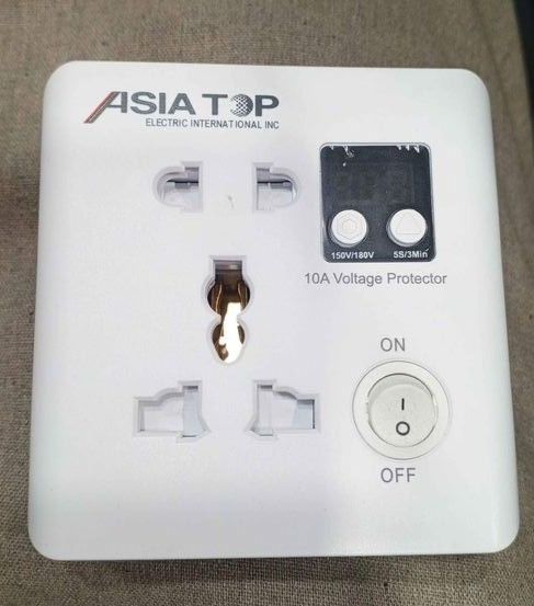 ASIA TOP Voltage protection socket china fitting 3 in 1 | Daraz.pk