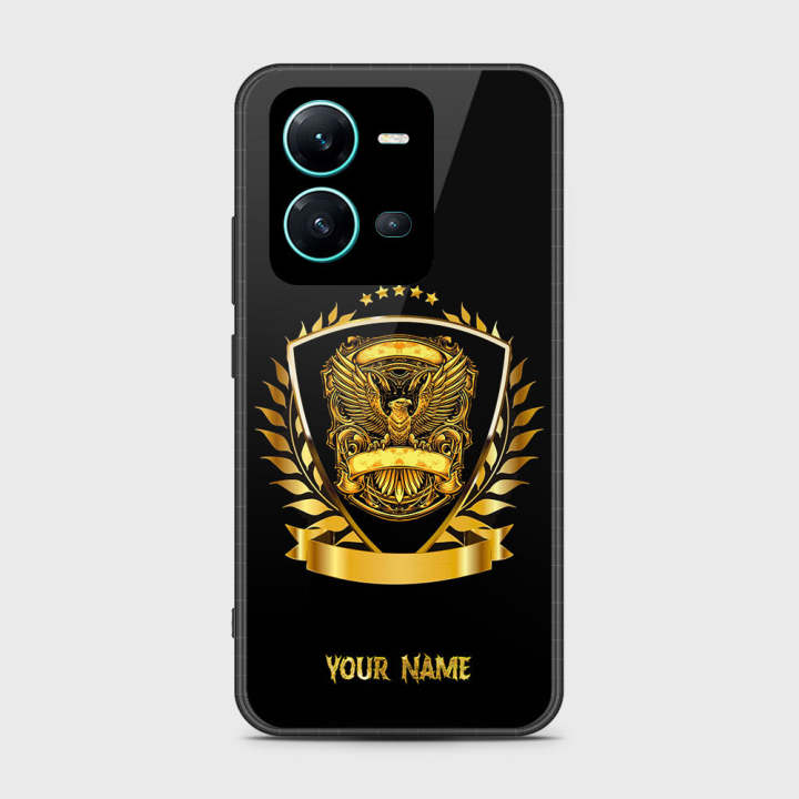 Vivo_ V25 5G Cover- Gold Series - HQ Ultra Shine Premium Infinity Glass ...