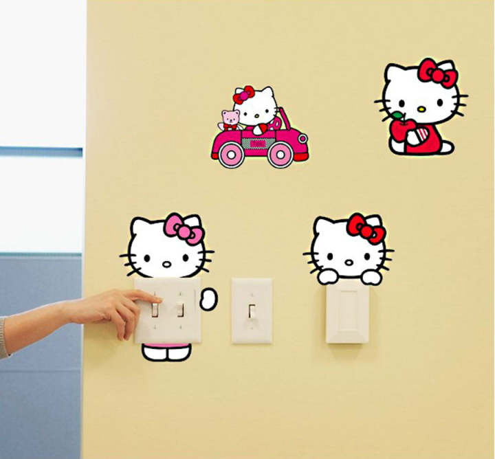 HELLO KITTY LIGHT SWITCH DECAL | Daraz.pk