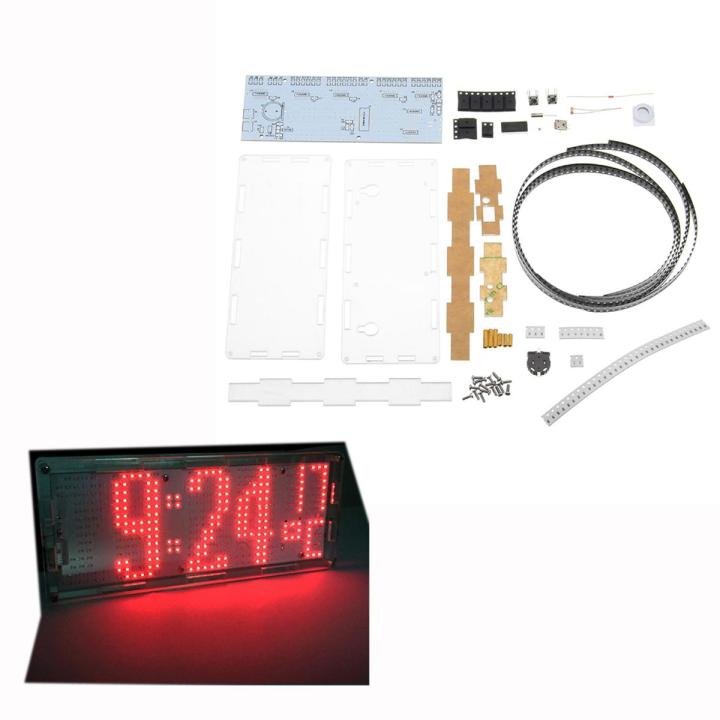 LED dot matrix Computers clock chip 51 microcontroller with temperature ...
