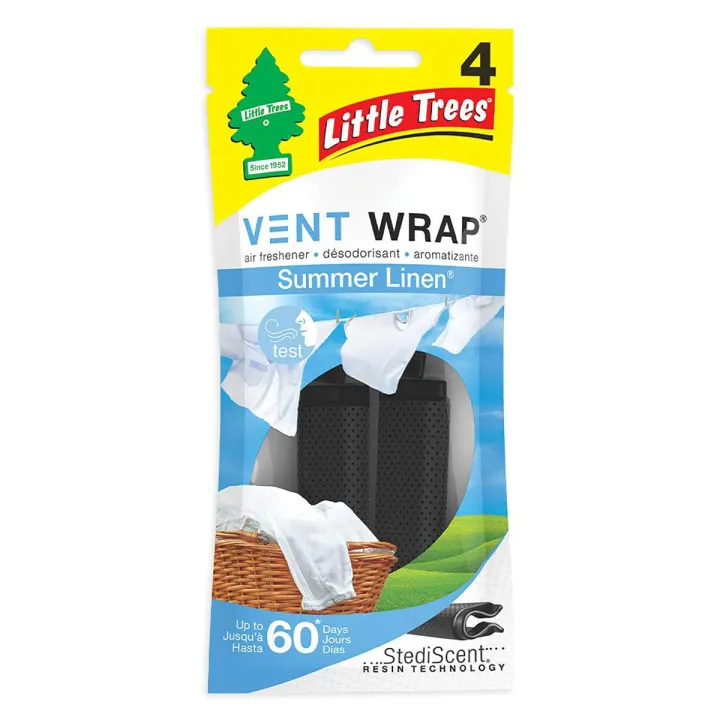 Little Trees Vent Wraps Car Air Freshener AC Vent Clip Made in USA ...