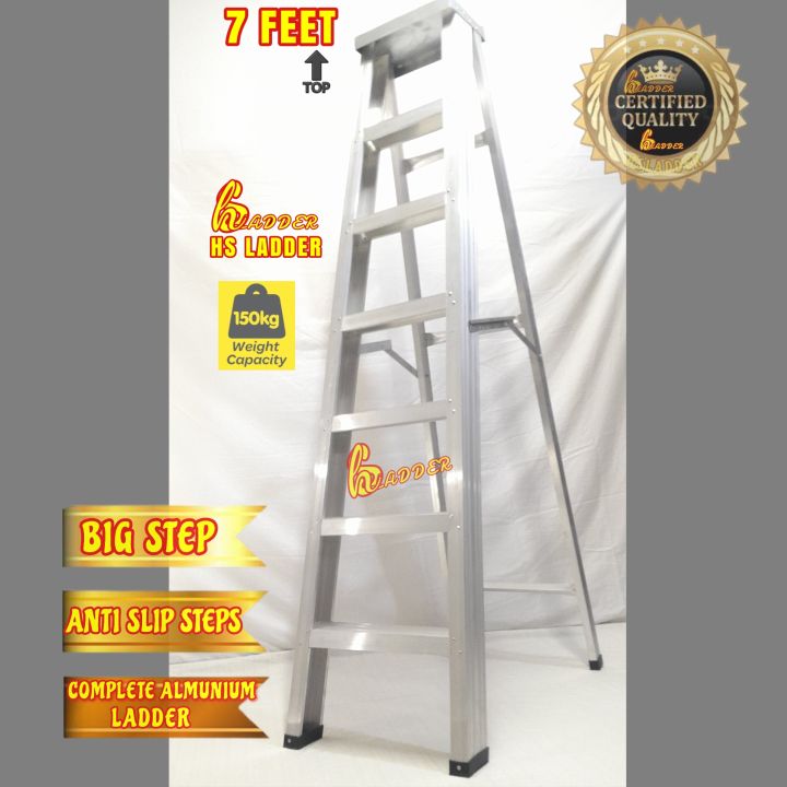 Heavy Duty Almunium Ladder 7 Feet Plate form Attach Ladder 7 Step ...