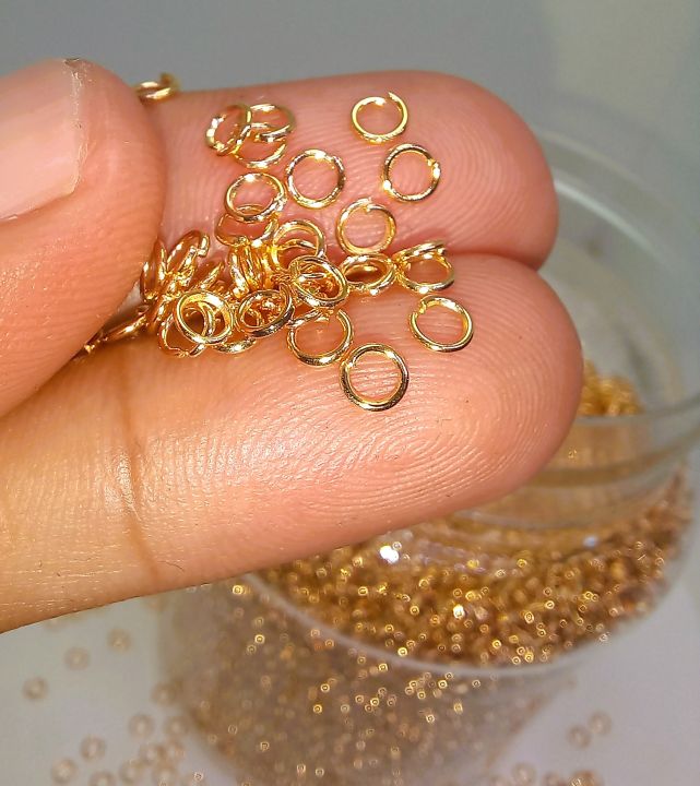 3mm, Metal Open Jump Rings, Gold/Silver, 300pcs, DIY Customize Art ...