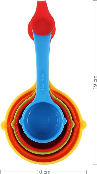 Measurement Cup Set -Multi color (10pcs) | Daraz.pk