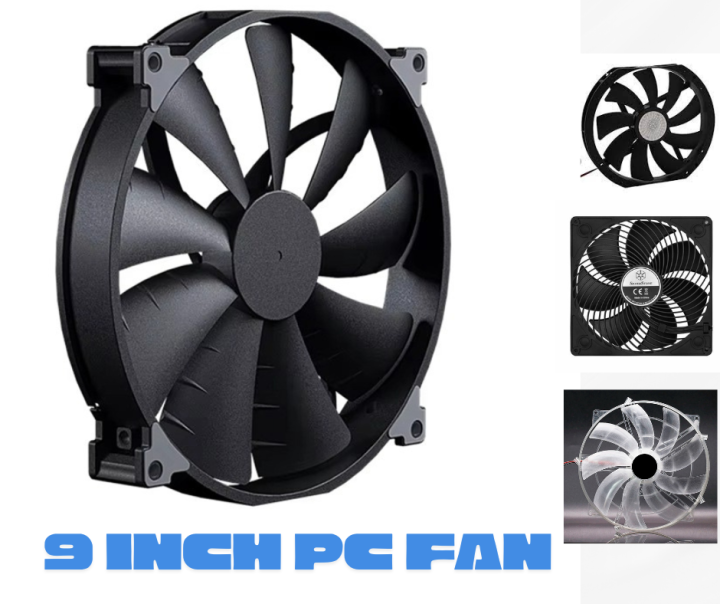 Large Size (9 INCH) Air Flow Computer Case Fan,230X200X30mm 12V Mute ...