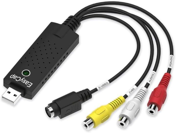 EasyCap USB 2.0 Video Capture Card TV DVD VHS Audio Capture Card 3 in 1 ...
