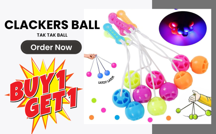 Latto kids Toy Click Clack Ball Bump Balls Clackers Ball Toy for Kids ...