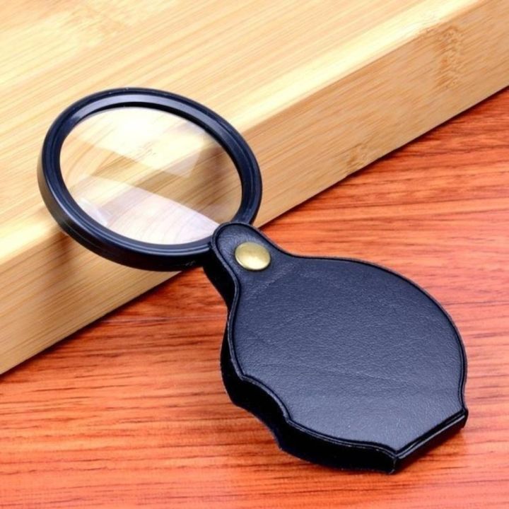 Portable 50/60/70mm Small Magnifying Glasses Leather Protective Case ...