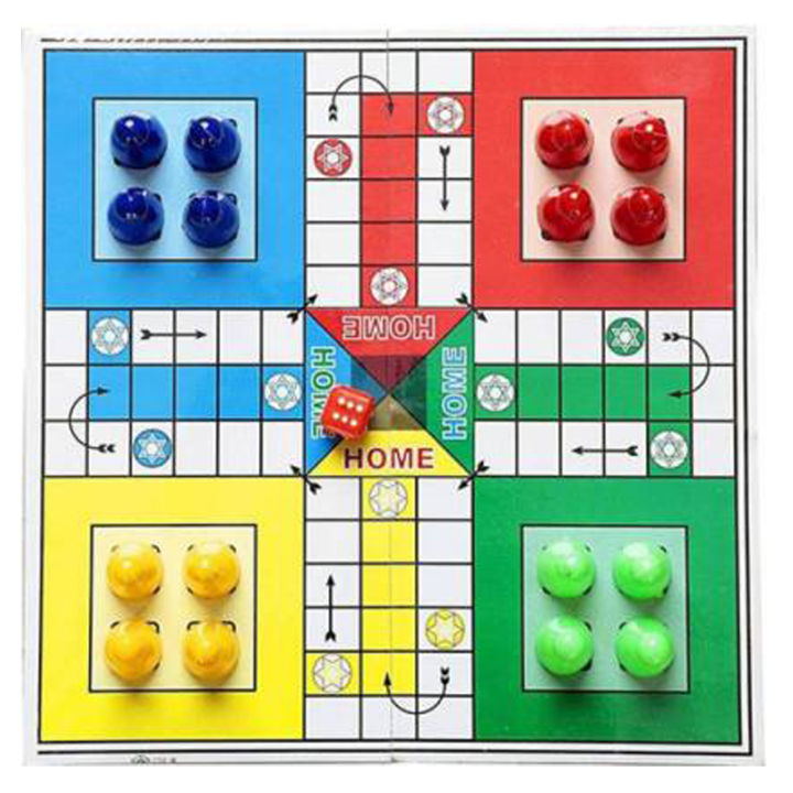 4 in 1 Extra Large LUDO - Hard board - game for every age - Prime ...