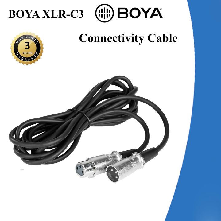 BOYA XLR-C3 Connectivity Cable XLR Male To Female | Daraz.pk