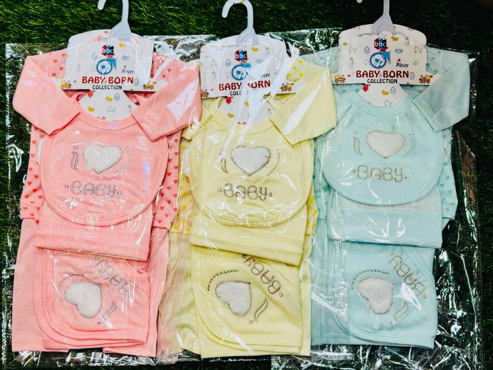 Newborn Baby Baba i love baby STARTER Set 5 pice clothes for boys and ...