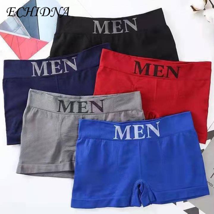 ECHIDNA Smooth Texture Undergarments Comfortable Seamless Men's Boxers ...