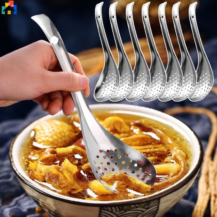 Multifunctional Stainless Steel Home Cooking Colander Handheld Durable ...