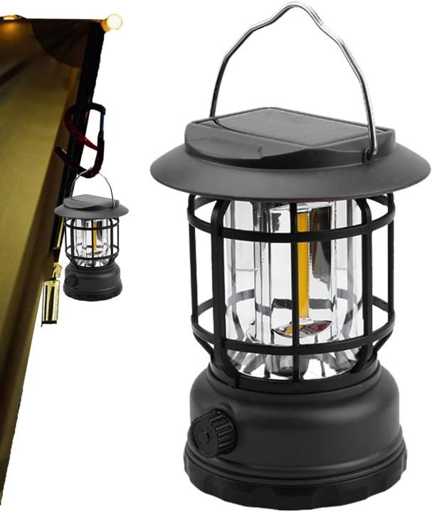 Outdoor Camping Lantern - Vintage LED Lanterns for Power Outages,Water ...