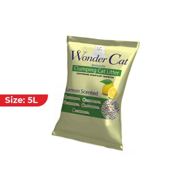 Wonder Cat Litter Lemon Scented - 5Litre | Daraz.pk