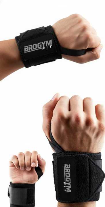 BROGYM FIT Weight Lifting Wrist Straps Gym Grip Support Straps for ...