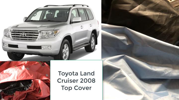Toyota Land Cruiser 2008 Water and Dust Proof Car Top Cover Double ...