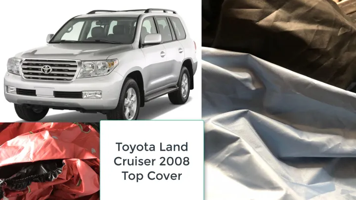 Toyota Land Cruiser 2008 Water and Dust Proof Car Top Cover Double ...