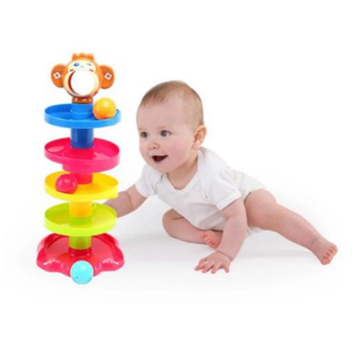 Stock Baby Toys Tower Puzzle Rolling Ball Bell Stackers Kids Toys ...
