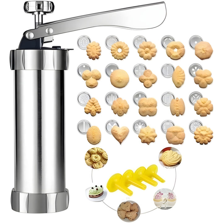 Multi-Pattern Cookie Press Machine DIY Biscuit Maker With 20 Disc ...