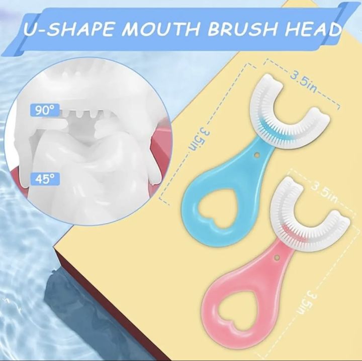 U-Shape Silicone Infant Toothbrush - Gentle on Gums for Ages - Months ...