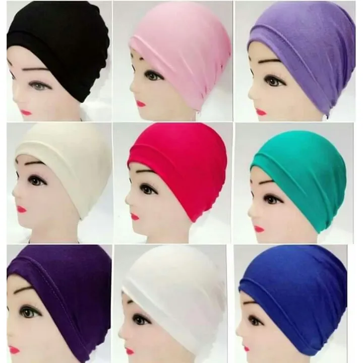 Pack of 4 Plain Hijab Caps In Different Colours | Daraz.pk