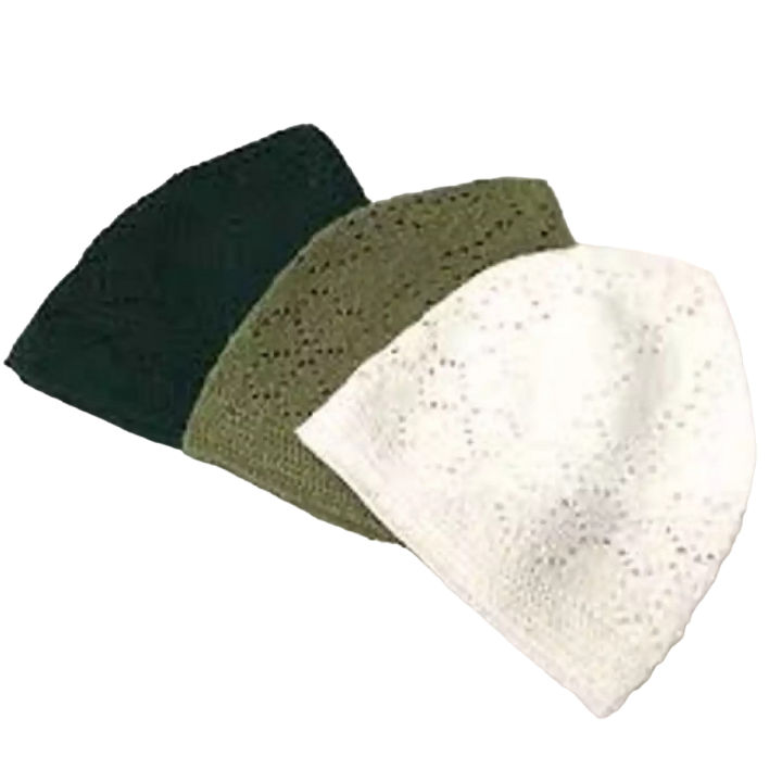 Turkish imported net prayer namaz caps pack of three | Daraz.pk