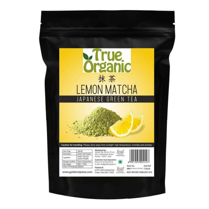 Lemon Matcha Green Tea Powder 100g – True Organic Japanese Blend ...