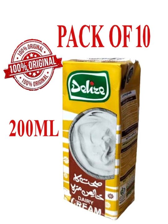 Milk Cream Pack 10 | Delize Dairy Cream | Pure Milk Cream | Full Fat ...