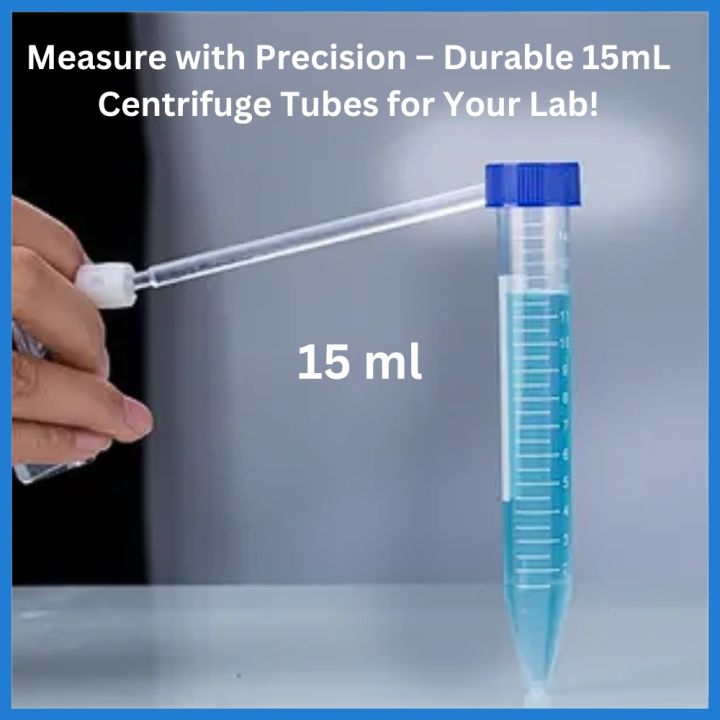 Sterile Centrifuge Tubes / Falcon Tubes 15mL – Pack of 5 to 50 Pcs ...