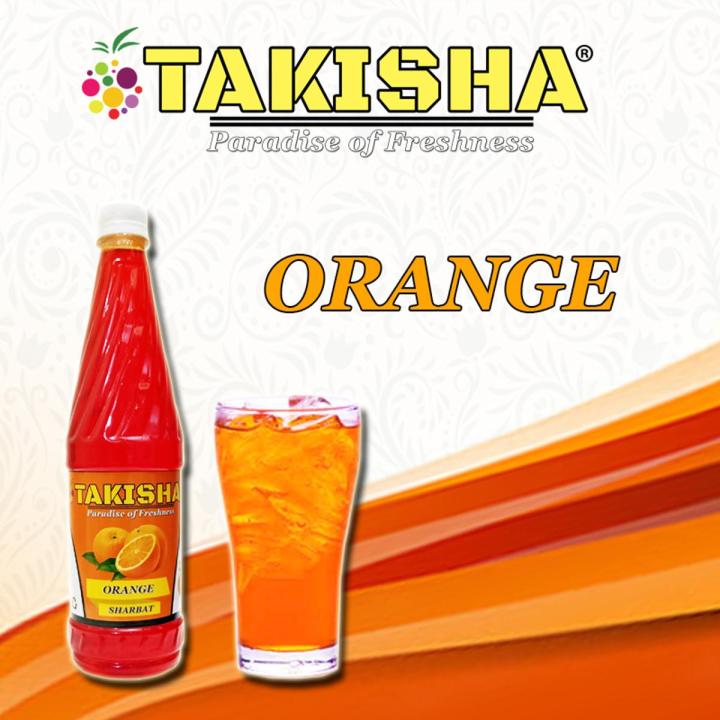 TAKISHA Orange Sharbat 750ml | Daraz.pk