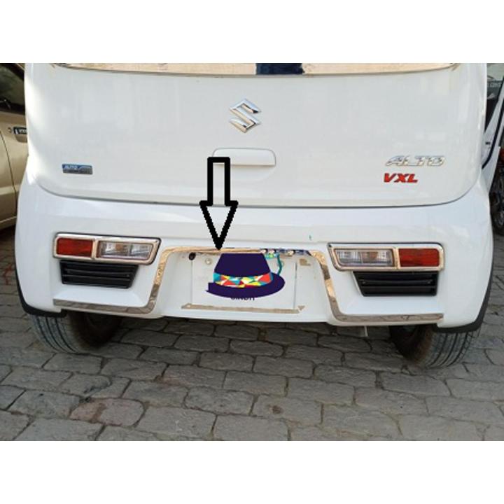 Suzuki Alto 660 CC Rear Bumper Chrome Trims Stainless Steel | Daraz.pk