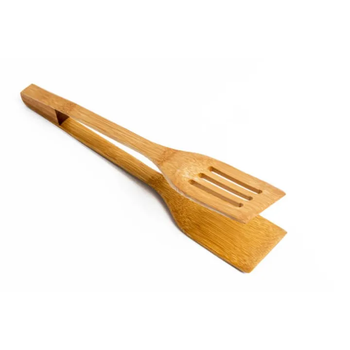 Wooden Tong Chimta - For Grilling BBQ Flip and Fry Stylish Serving Food ...