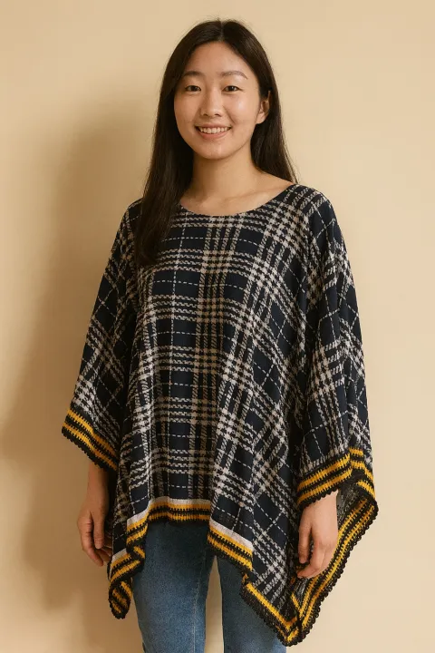 Women’s Premium Handcrafted Poncho | Elegant & Stylish Winter Layer ...