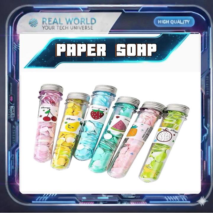 Portable Paper Soap Confetti in Tube Bottle – Single-Use Travel Soap ...