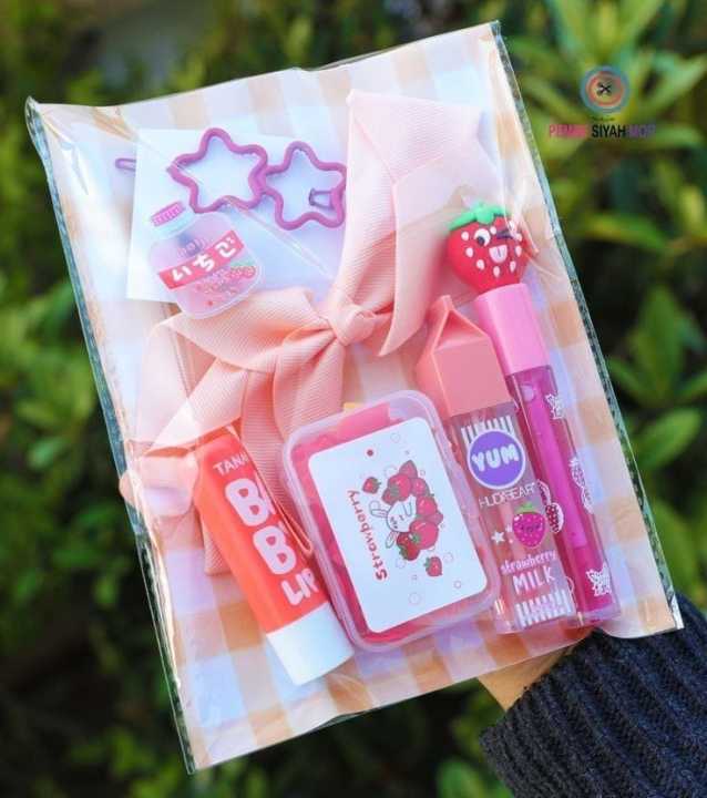 Handmade lip gloss bundle deal mini gift idea for her sticker fun ...