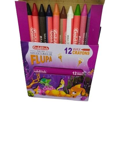 Goldfish Flupa Glitter Crayons 12 Colours | Daraz.pk
