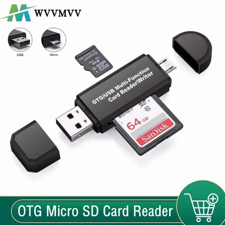 WvvMvv OTG Micro SD Card Reader USB 3.0 Card Reader 2.0 For USB Micro ...