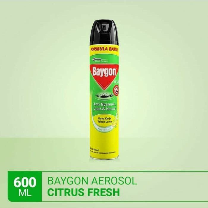 Impoted BAYGON FRESH CITRUS AEROSOOL 600ml | Daraz.pk