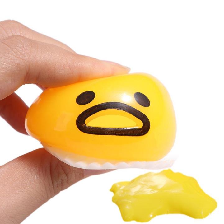 Vent Toy Fluid Vomiting Egg Yolk Pinch Toys Tricky Puking Vomiting Egg ...